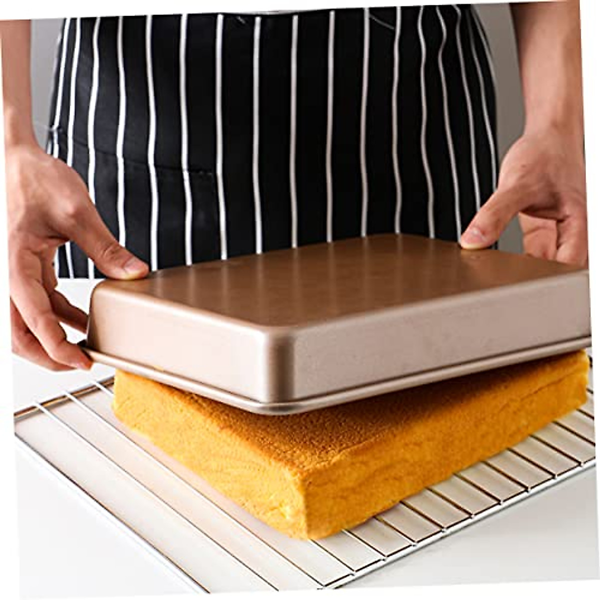 Luxshiny Pan Set 3 pcs Pans Roaster Carbon Meat Kitchen Cheesecake Toast Tool Pan Dessert Bread for Metal Tins Plate Deep Supplies Pie Leakproof Oblong Restaurant Household S Pot Loaf Tools Grill Set