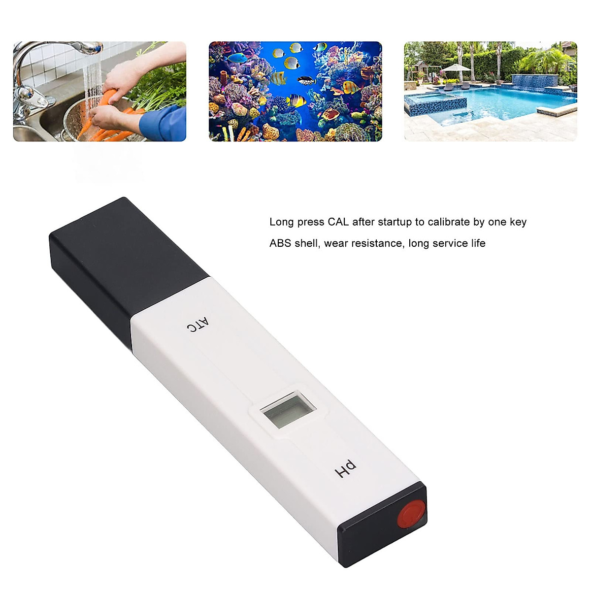 Water PH Meter Sensitive Stable Performance Pocket Size PH Test Pen for Agriculture Aquaculture