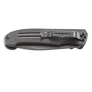 CRKT Ignitor T EDC Folding Pocket Knife: Assisted Opening Everyday Carry, Satin Blade, Thumb Stud, Liner Lock, G10 Handle, Pocket Clip 6860