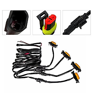 4Pcs LED Grille Light Kit Compatible for 2016-2021 Toyota Tacoma SR5 Crew Cab Pickup 4-Door (Amber)