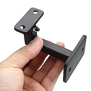 RealPlus Swivel Handrail Brackets Heavy Duty Adjustable Square Hand Rail Brackets for Staircase Stair, Pack of 5