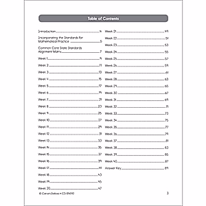 Carson Dellosa Common Core Math 4 Today Workbook—Reproducible 3rd Grade Math Workbook, Place Value, Geometry, Algebra Practice, Classroom or Homeschool Curriculum (96 pgs) (Common Core 4 Today)