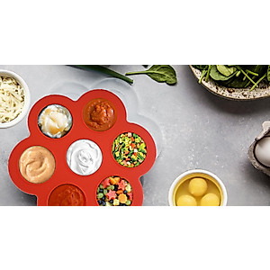 Vita Saggia Egg Bites Mold Set for Instant Pot Set of 2 with 2 Lids – Silicone Sous Vide Cooker and Egg Poacher Baby Food Freezer Tray Makes Mini Quiches, Meatloaf and Brownie Bites in Pressure Cooker