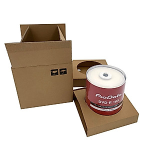 PioData DVD-R 4.7GB 16X Moisture-Resistant White Inkjet Hub Printable Discs | 100-Pack Cake Box Spindle | Printable DVD-R for Inkjet Printers