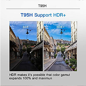 Android 10.0 TV Box, T95H Smart TV Box H616 Quad-core 1GB RAM 8GB ROM Support 2.4G WiFi HDMI 3D H.265 6K HD 10/100M Ethernet Android Box Set Top TV Box