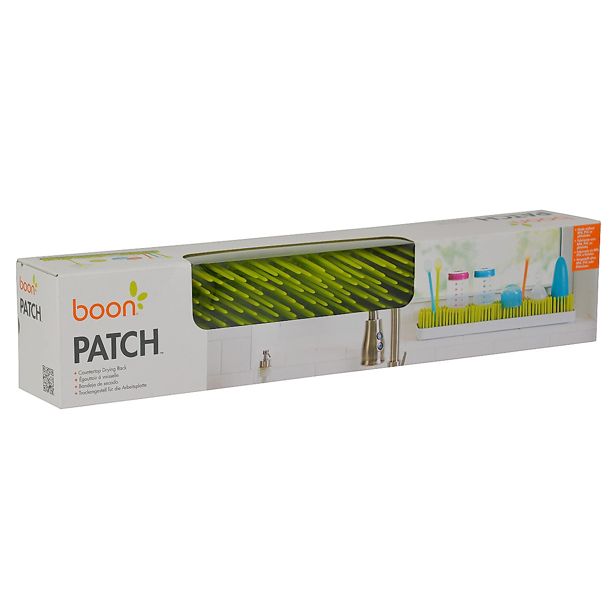 Boon Patch Countertop Drying Rack, Green