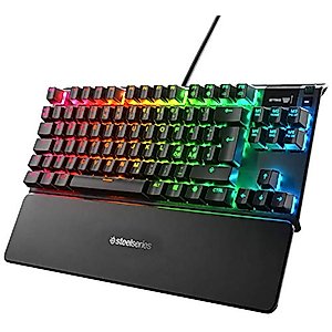 SteelSeries Apex Pro TKL HyperMagnetic Gaming Keyboard - Adjustable Actuation - Esport TKL Format - OLED Display - RGB - PBT Keys - USB-A - Nordic QWERTY