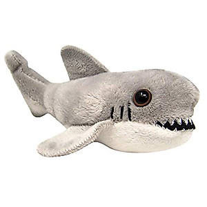Soft Plush Shark With Pouch And Mini Pup, 16 Inches
