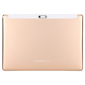 ASHATA 10.1in Tablet PC, Full HD IPS Display, 4G RAM 32G ROM, SC9863 Octa Core CPU LTE Tablet for Study Play Work, Support BT FM SIM Card Phone Function, Golden (US Plug)