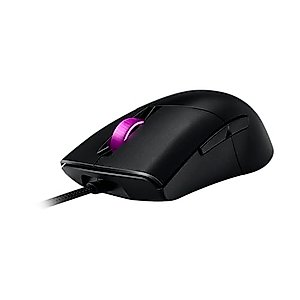 ASUS ROG Keris Lightweight FPS Optical Gaming Mouse with ROG Paracord Soft Cable, Specially-Tuned ROG 16,000 dpi Sensor, Exclusive Push-fit Switch Socket Design, PBT L/R Keys