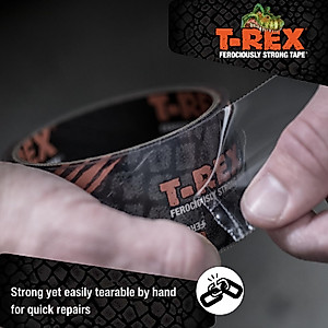 T-REX Ferociously Strong Repair Tape, Sticks to Wet Surfaces, All Weather and UV Resistant, 1.88" x 9 Yards, Clear, 1-Roll (241535)