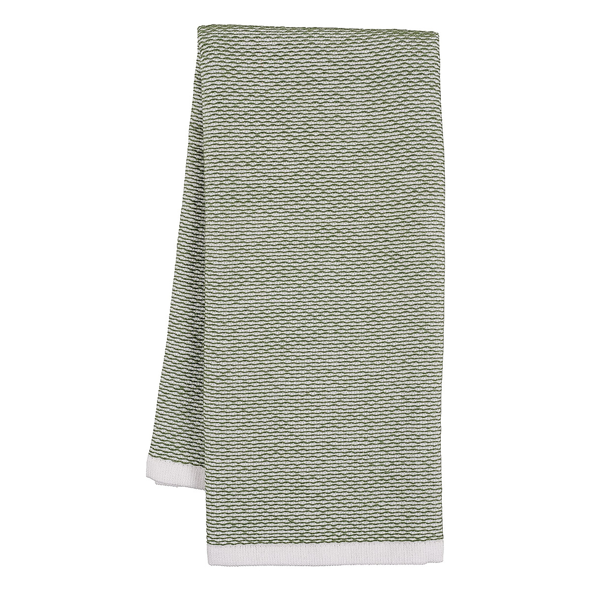 KAF Home Ayesha Curry Mixed Utility Kitchen Towel Set | Set of 6 Mixed Terry Kitchen Towels | Absorbent Kitchen Towels Perfect for Spills, Drying Dishes, Cooking, and Any Household Mess (Green)