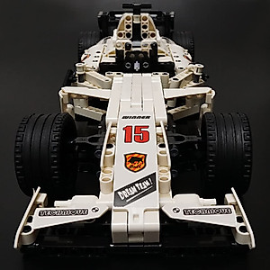 Uvini RC Car Building Kit, Racing Car Building Blocks Kits (729 PCS), Highly Replicated 1:12 Scale F1 2.4GHz Remote Control Racing Car to Build Best Gifts for Adult, Teens or Kids 14+
