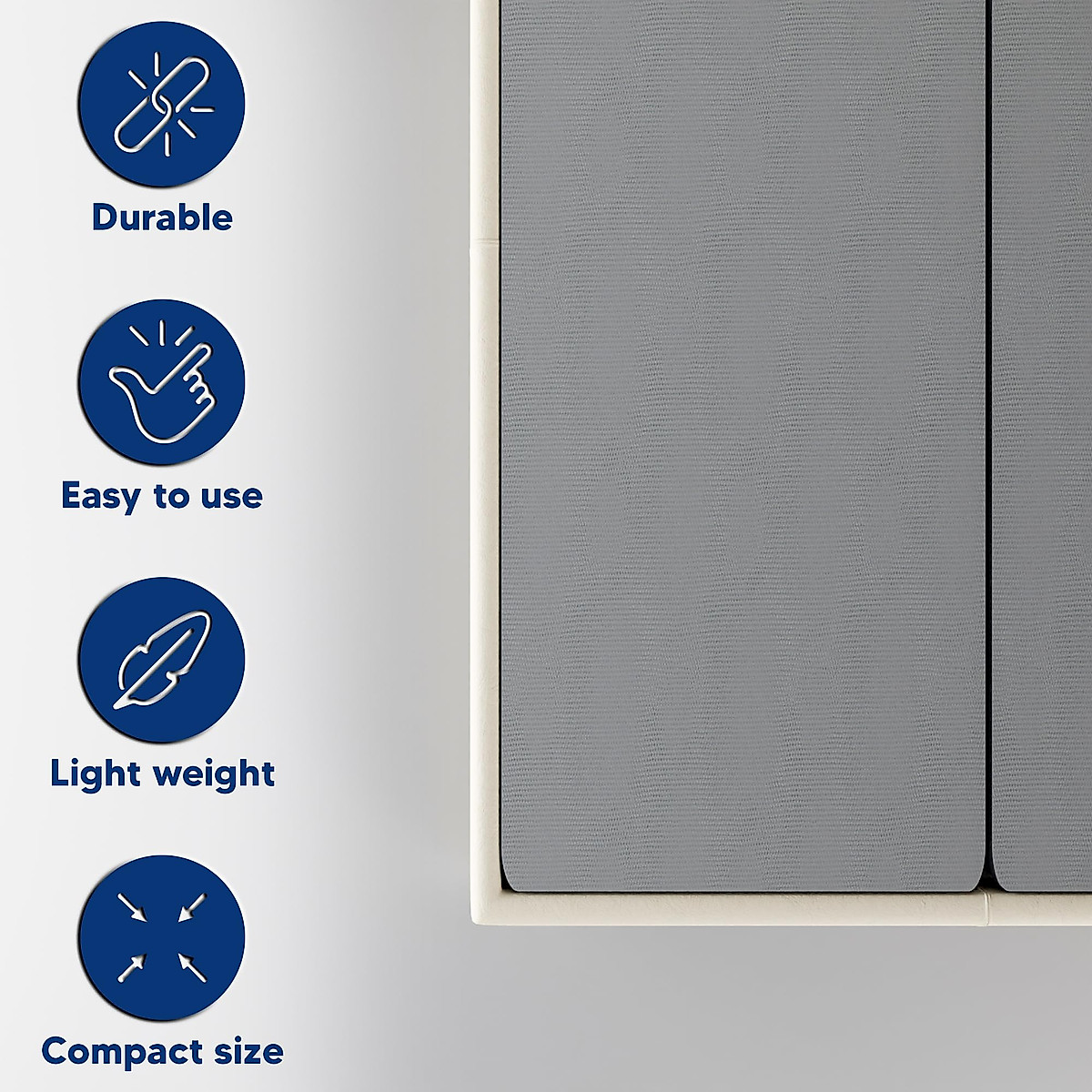Continental Sleep, 1.5-Inch Split Fully Assembled Bunkie Board for Mattress/Bed Support, King, Grey.