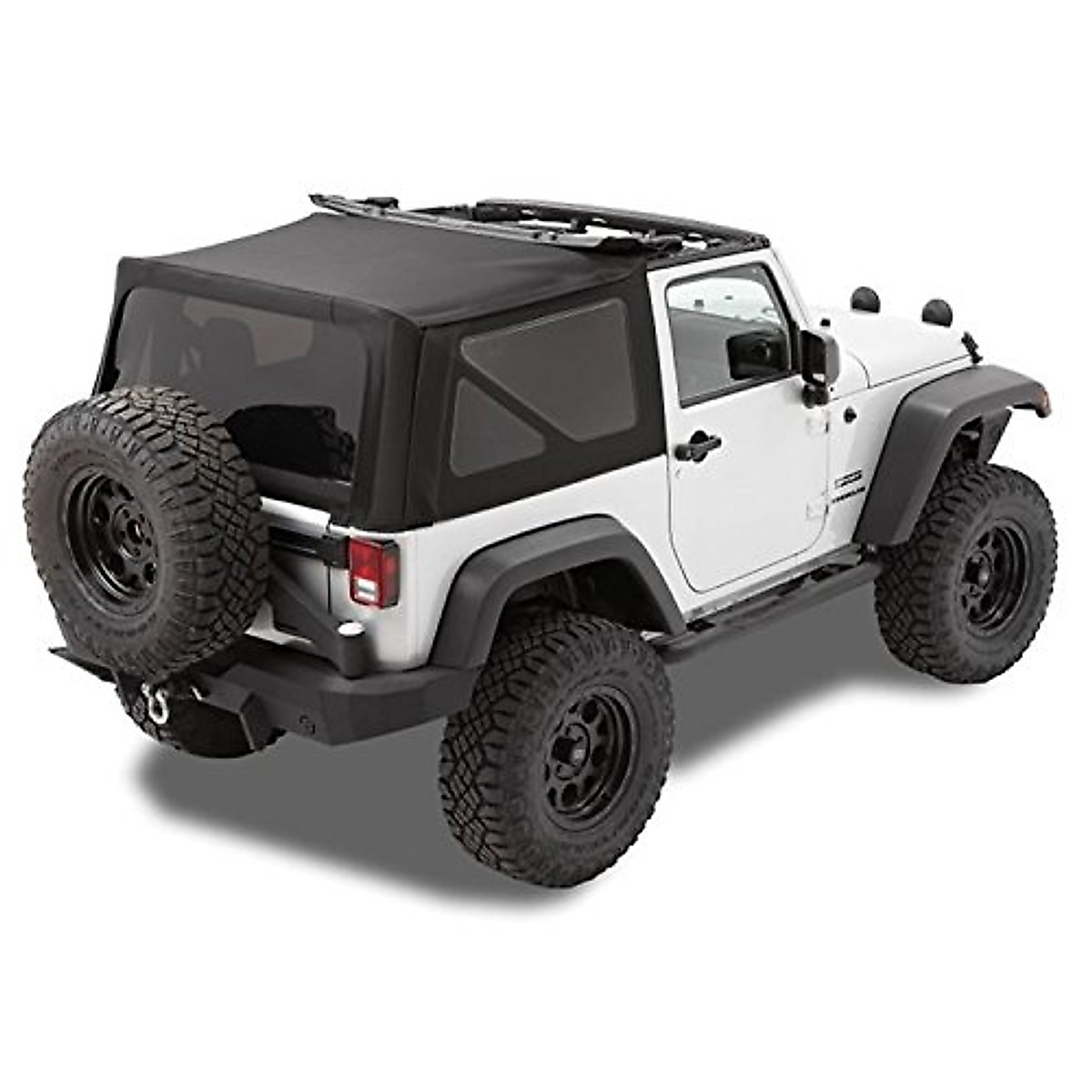 Bestop 7984617 Black Twill Replace-A-Top for OEM Hardware - 2010-2018 Wrangler 2-Door