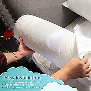 MODVEL Toddler Bed Bumper Rail Guard | Comfortable Hypoallergenic Foam for, Boys, Girls | ASTM, CSPIA Certified, Bed Side Rails for Twin Bed, Queen, King (MV-109)