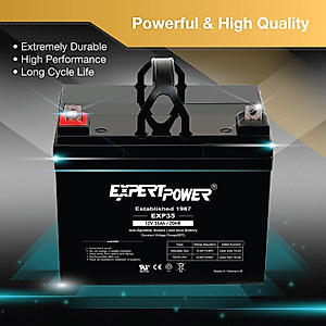 ExpertPower 12 V 35 AH EXP 12350 Sealed Lead Acid Battery Deepcycle Solar Energy Storage