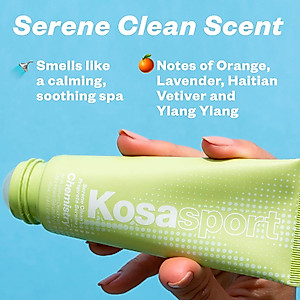 Kosas Chemistry Deodorant - Aluminium and Baking Soda Free + BO-Fighting AHA Serum that Exfoliates, Softens, and Nourishes the Skin, (Serene Clean)