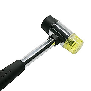 25mm Dual Head Nylon Rubber Hammer Jewelers Metal Mallet,Multipurpose, Doublesided & Lightweight Mallet Soft Hammer for Home Decoration Installation Hand Tool