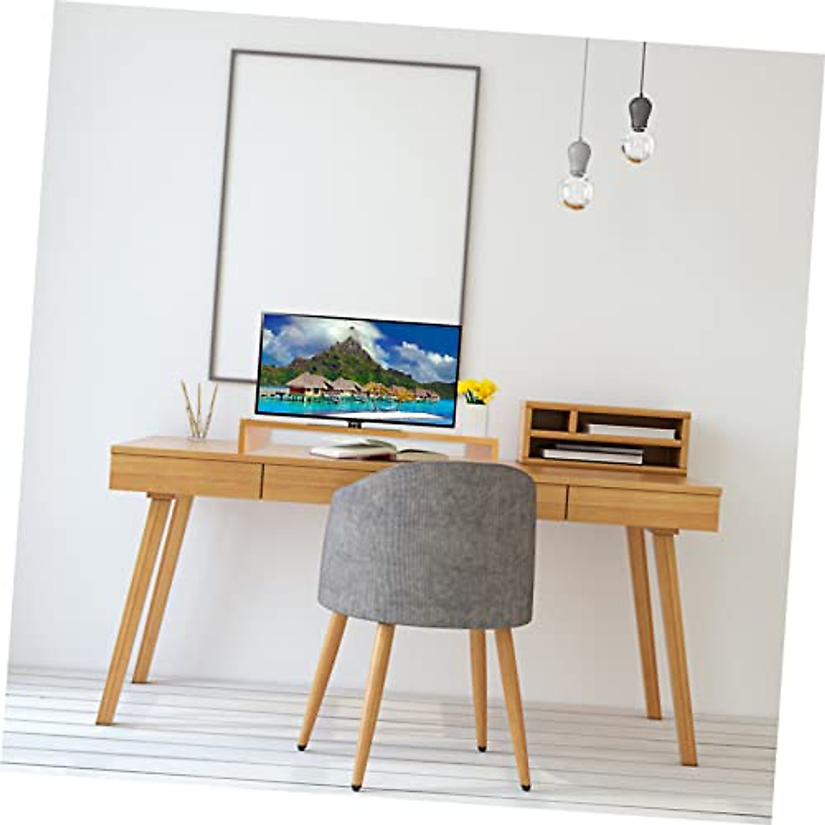 LIGHTAOTAO monitor stand laptop stand printer stand desk computer stand corner tv mount computer riser screen riser Monitor Riser Desk Organizer television bracket booster lifting frame shelf