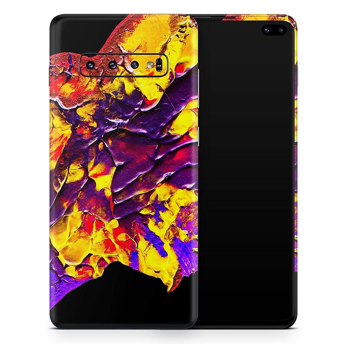 DesignSkinz Liquid Abstract Paint V32 Protective Vinyl Decal Wrap Skin Cover Compatible with The Samsung Galaxy S20 (Screen Trim & Back Glass Skin)