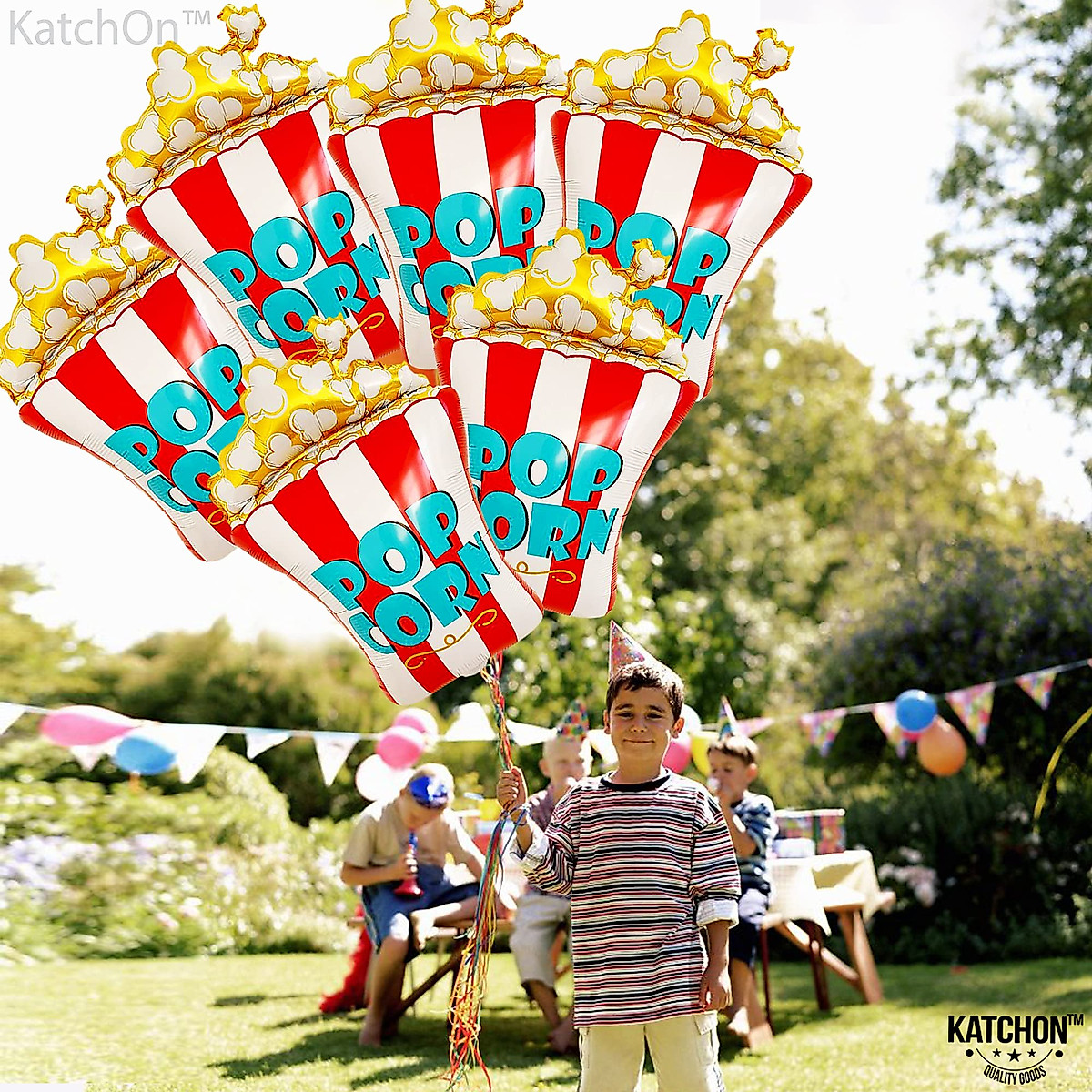 KatchOn Giant Popcorn Balloons Set - Perfect for Movie Parties