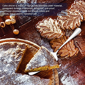 Stainless Pie Servers Cake Pizza Cutters Tart Dessert Slicer Set Cake Silvery Serving Slicer Spatulas for Cakes, Loaves, Egg Butter and More (2)