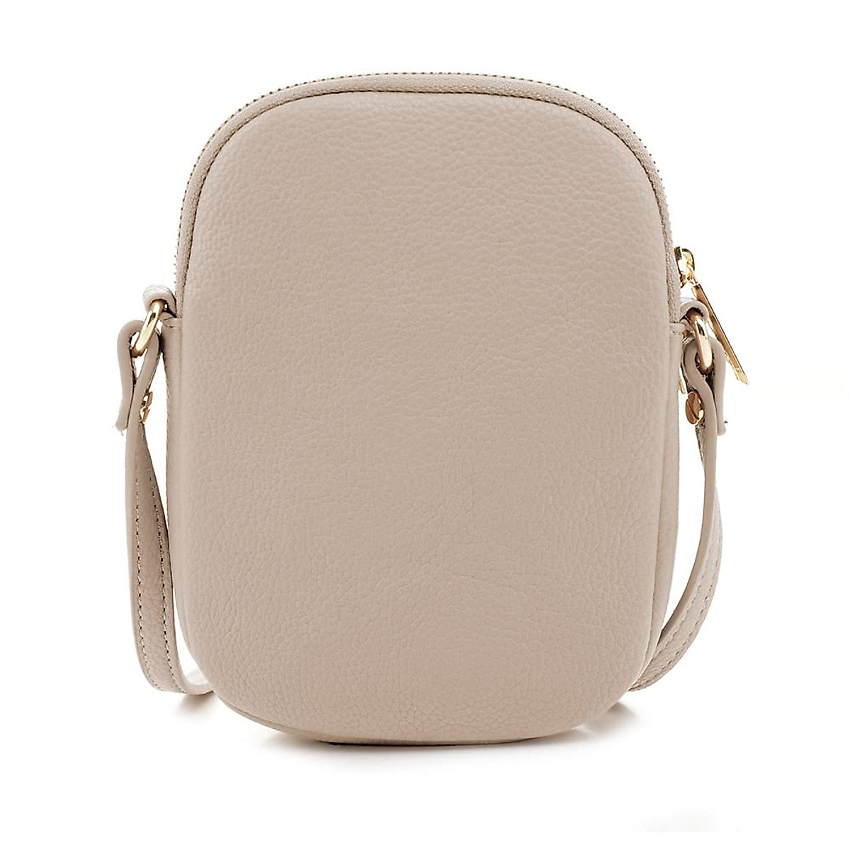 Double Compartments Small Crossbody Bag with Adjustable Shoulder Strap Front Slip Pocket -TP