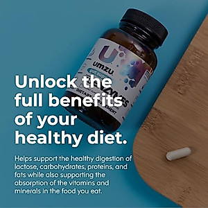 UMZU ZuEnzymes Digestive Enzymes Supplement | 21 Enzymes for Gut Health Support, Digestion & Nutrient Absorption | Helps Break Down Lactose, Carbs, Proteins & Fats (30 Day Supply | 30 Capsules)