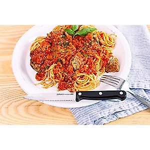 Ginsu Kiso 14-Piece Black Knife Set with Natural Block - Dishwasher Safe and Always Sharp