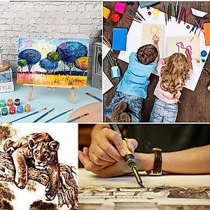 Unfinished Wood Pieces, Basswood Sheets Plywood Sheets for Crafts,Perfect for DIY Projects Painting Drawing Laser Wood Engraving Wood Burning and CNC Cutting (Yellow, 12in*8in*1/16in)