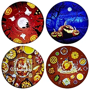LaView Halloween & Thanksgiving Disc Set Galaxy Projector Suitable for Thanksgiving Gift for Family and Friends,Night Light for Kids Adults Baby Nursery and Bedroom Decoration
