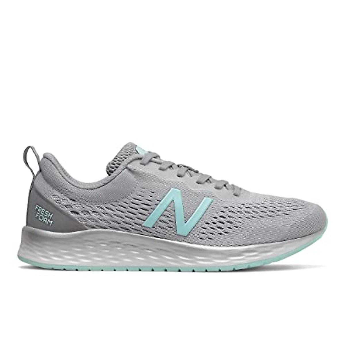 New Balance Women's Fresh Foam Arishi V3 Running Shoe, Grey/Teal, 7.5