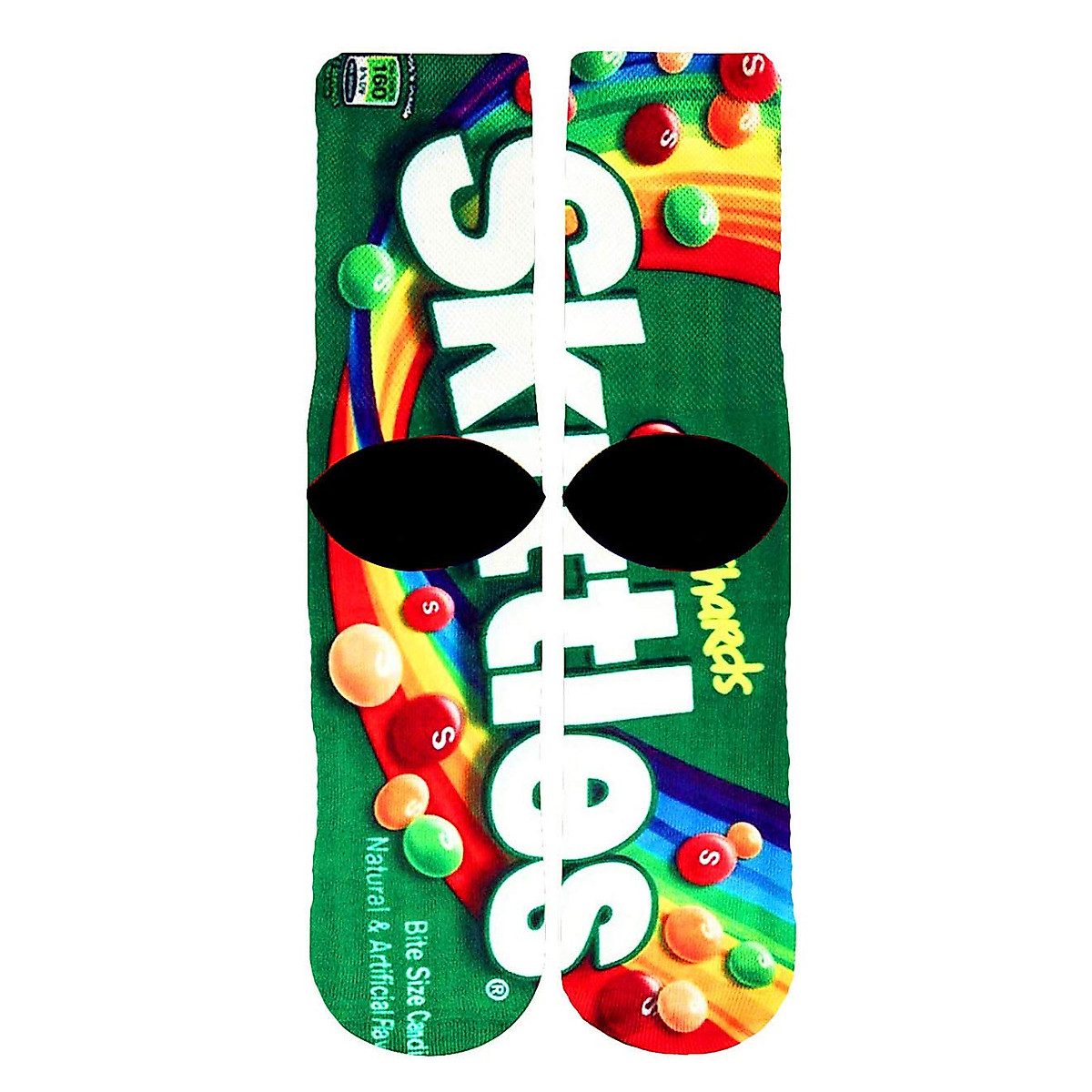 Crazy Socks for Boys 3d Print Food Crew Cool Sport Tube Men Socks,Green Skittles