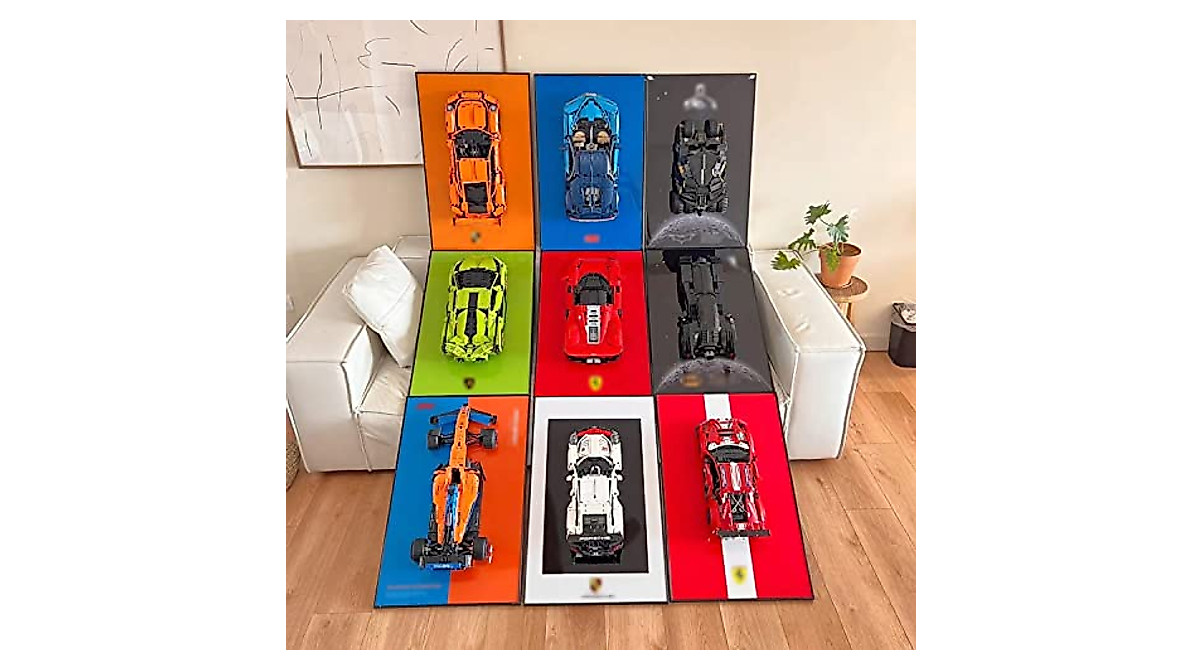 iLuane Display Wallboard for Lego McLaren & Bugatti Models