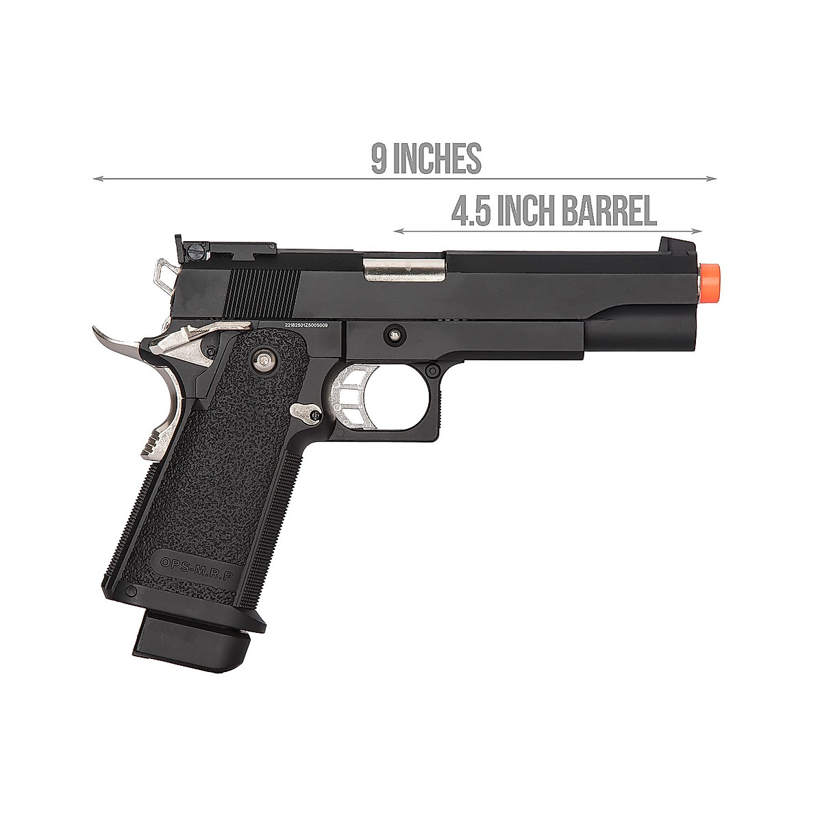 Golden Eagle Steel/Metal Airsoft Hand Gun Hi-Capa 1911 Airsoft Pistol with 6mm BBS and Speed Loader