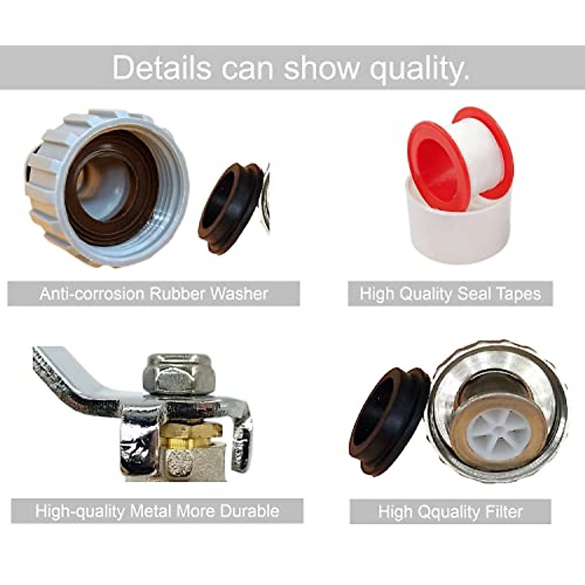 IBC Tote Tank Winterizing Brass Drain Adapter, Garden Hose Faucet Spigot 275-300 Gallon Water Tank Connector Replacement, Ton Barrel Fittings Switch Nozzles Tank Joints, Coarse Thread S60X6, 1/2"