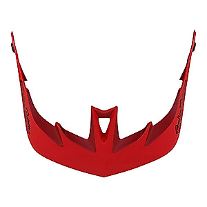 Troy Lee Designs A3 Uno Adult Bicycle Helmet MIPS EPP EPS Premium Lightweight 16 Vents 3-Way Adjustable Detachable Visor All Mountain Enduro, Gravel, Trail, BMX, Off-Road MTB (Red, XL/XXL)