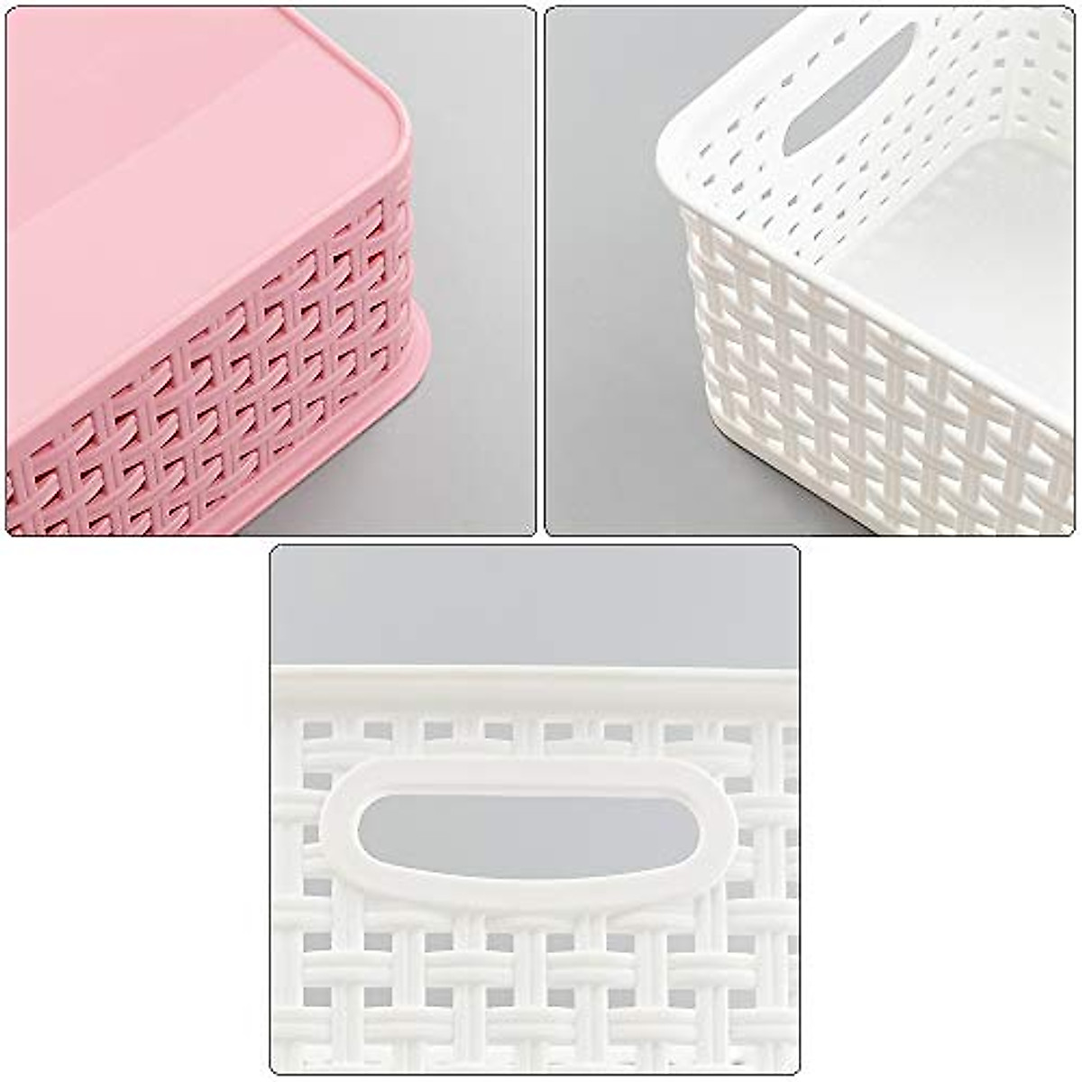 Ucake 6-Pack Plastic Basket, Open Storage Bin, F