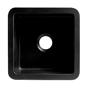 ALFI brand ABF1818S-BM Kitchen Sink, Black Matte