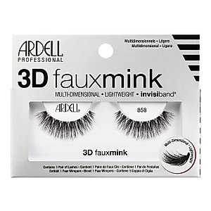 Ardell False Eyelashes 3D Faux Mink 858, 4 pairs