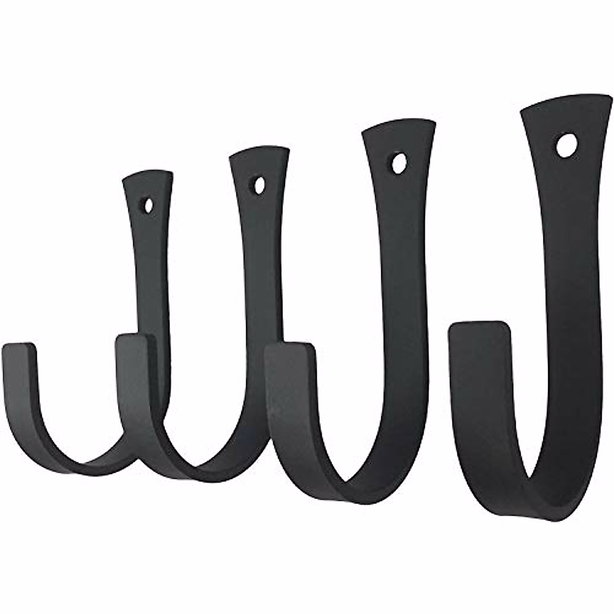 KPAVIR Set of 4 Wrought Iron Coat or Towel Hooks