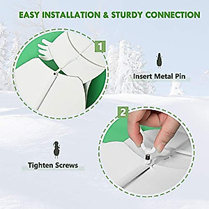 Rocinha Snowman Yard Stakes Outdoor Christmas Stakes for Garden Giant Holiday Decor Signs for Home, Waterproof Outdoor Christmas Decorations