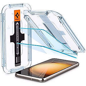 Spigen Tempered Glass Screen Protector [Glas.tR EZ Fit] designed for Galaxy S23 (2023) [2 Pack] - Case Friendly