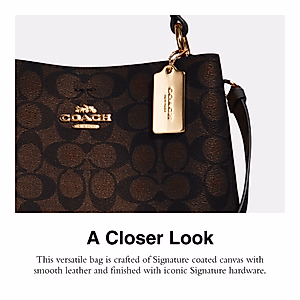 COACH Town Bucket Bag, Brown Black