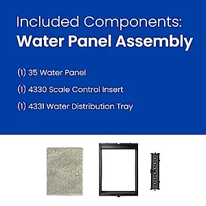 AprilAire 4839 Humidifier Maintenance Kit with Water Panel Model No. 35 Humidifier Replacement Filter for AprilAire Whole-House Humidifier Models: 600, 600A, 600M
