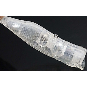 10Pc ABS Unpainted Popper Bait lipless Fishing Hard Pencil Lure Body Crankbait 9cm 14.4g Blank Lures with Free Eye