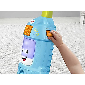 Fisher-Price Laugh & Learn Toddler Toy Light-Up Learning Vacuum Musical Push Along For Pretend Play Ages 1+ Years