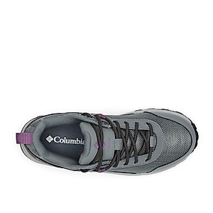 Columbia Women's Trailstorm Ascend Waterproof, Titanium Grey Steel/Dark Lavender, 5.5