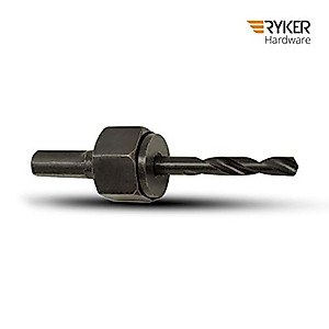 10-Piece Hole Saw Kit for Wood | Durable Carbon Steel Power Drill Hole Cutter with High Precision Cutting Teeth – Woodworking HCS Hole Saw Kit for Wood, PVC, Plastic, Drywall